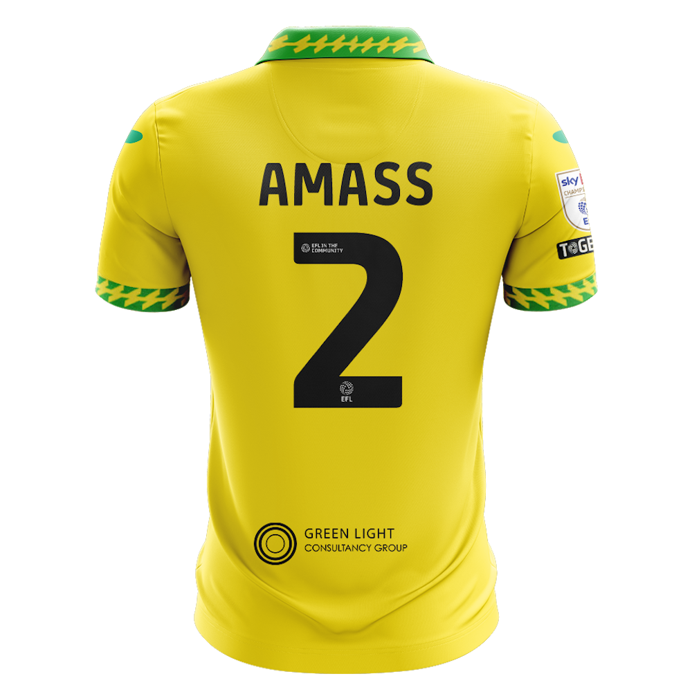 Harry Amass | Norwich City - Coventry City | MatchWornShirt