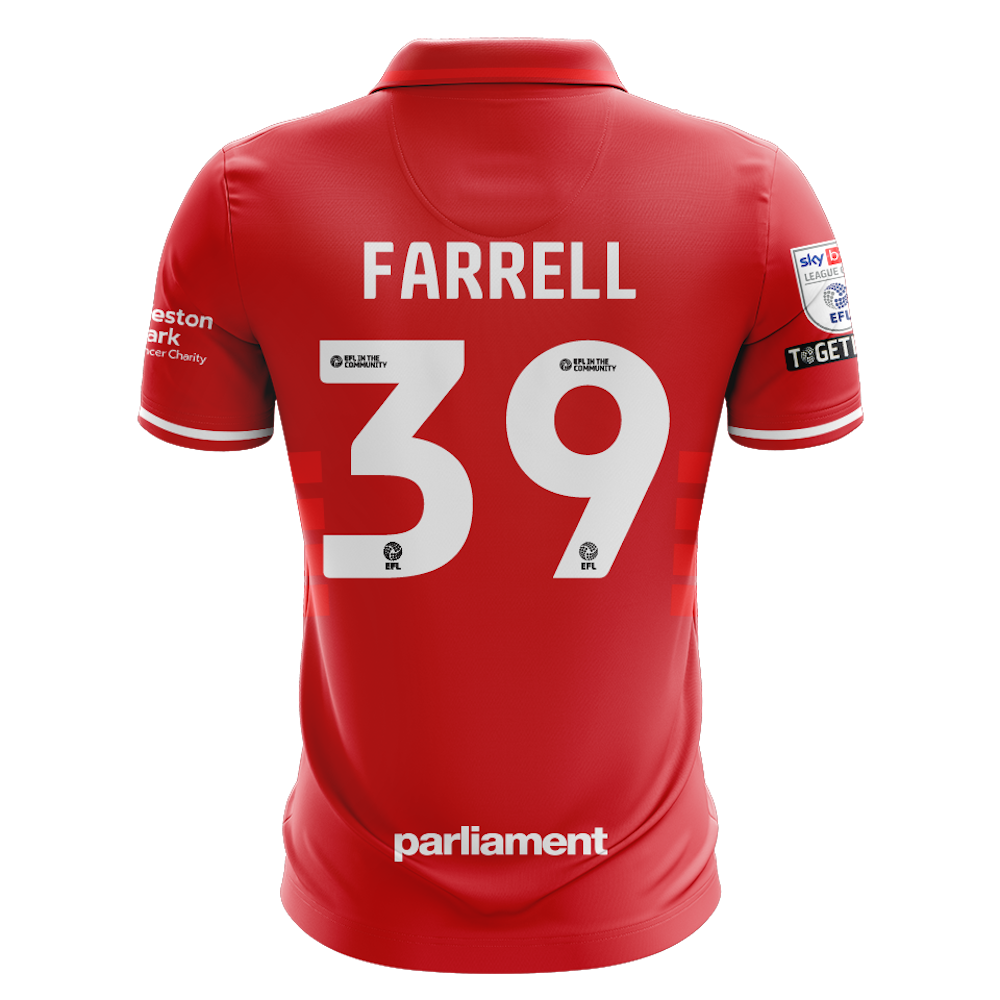 Leo Farrell | Barnsley - Blackpool | MatchWornShirt