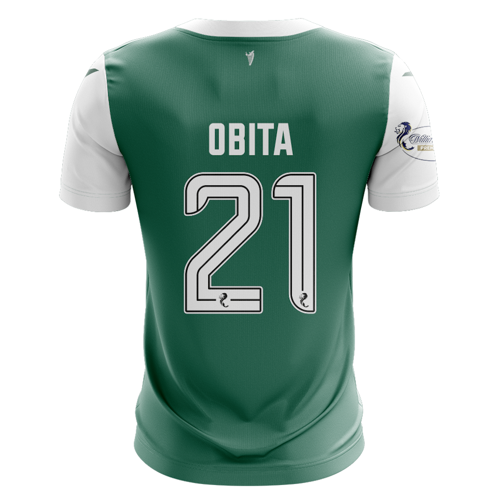 Jordan Obita | Falkirk - Hibernian | MatchWornShirt