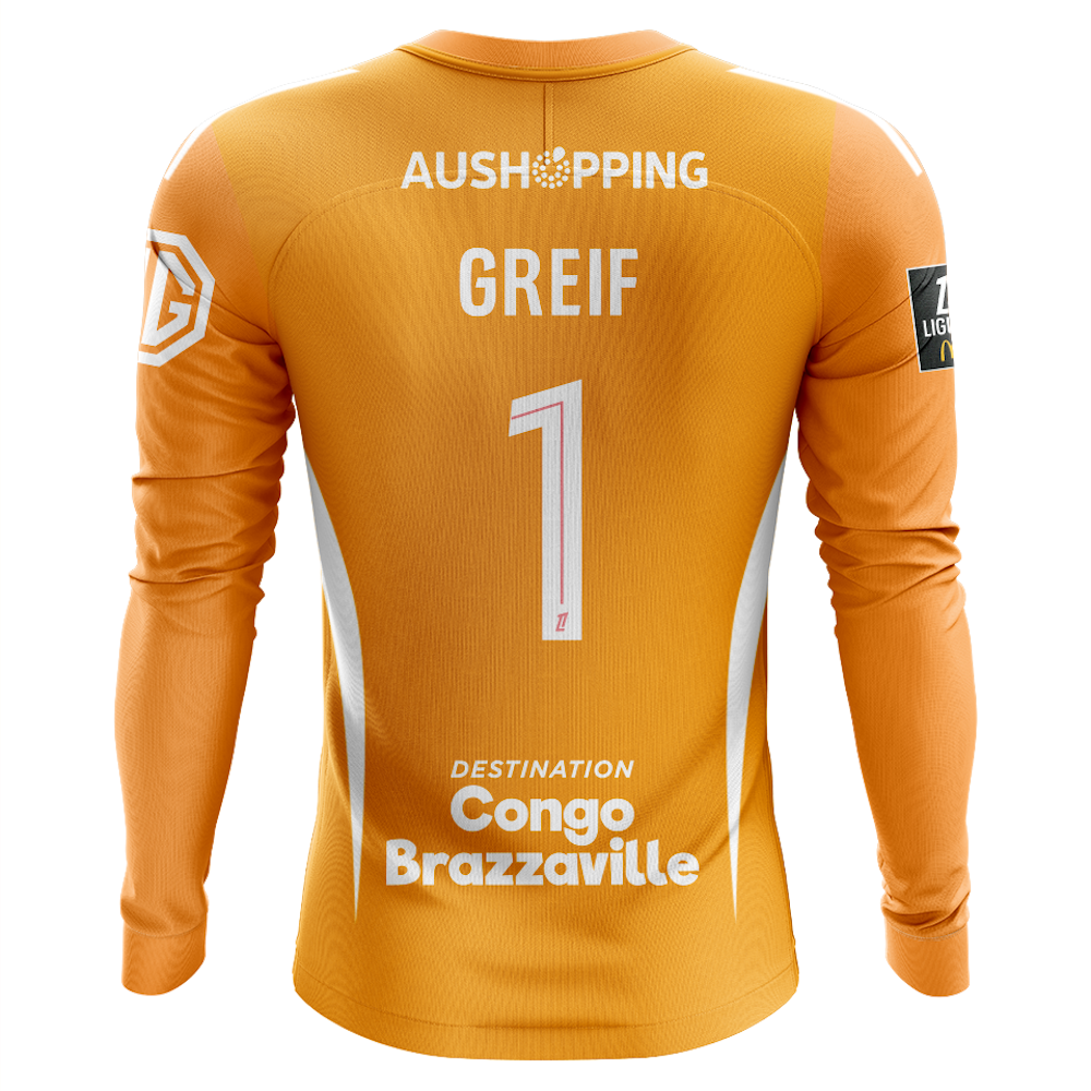 Dominik Greif | AS Monaco - Olympique Lyonnais | MatchWornShirt