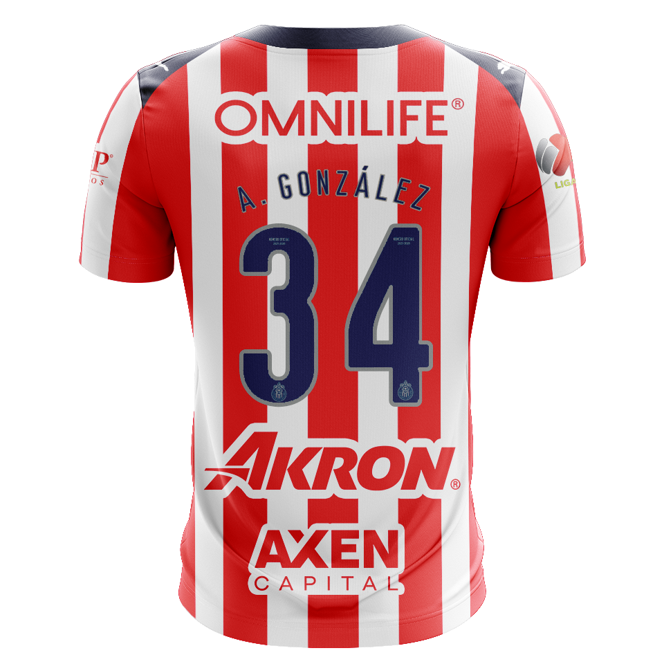 Armando González Alba | Chivas Guadalajara - Cruz Azul | MatchWornShirt