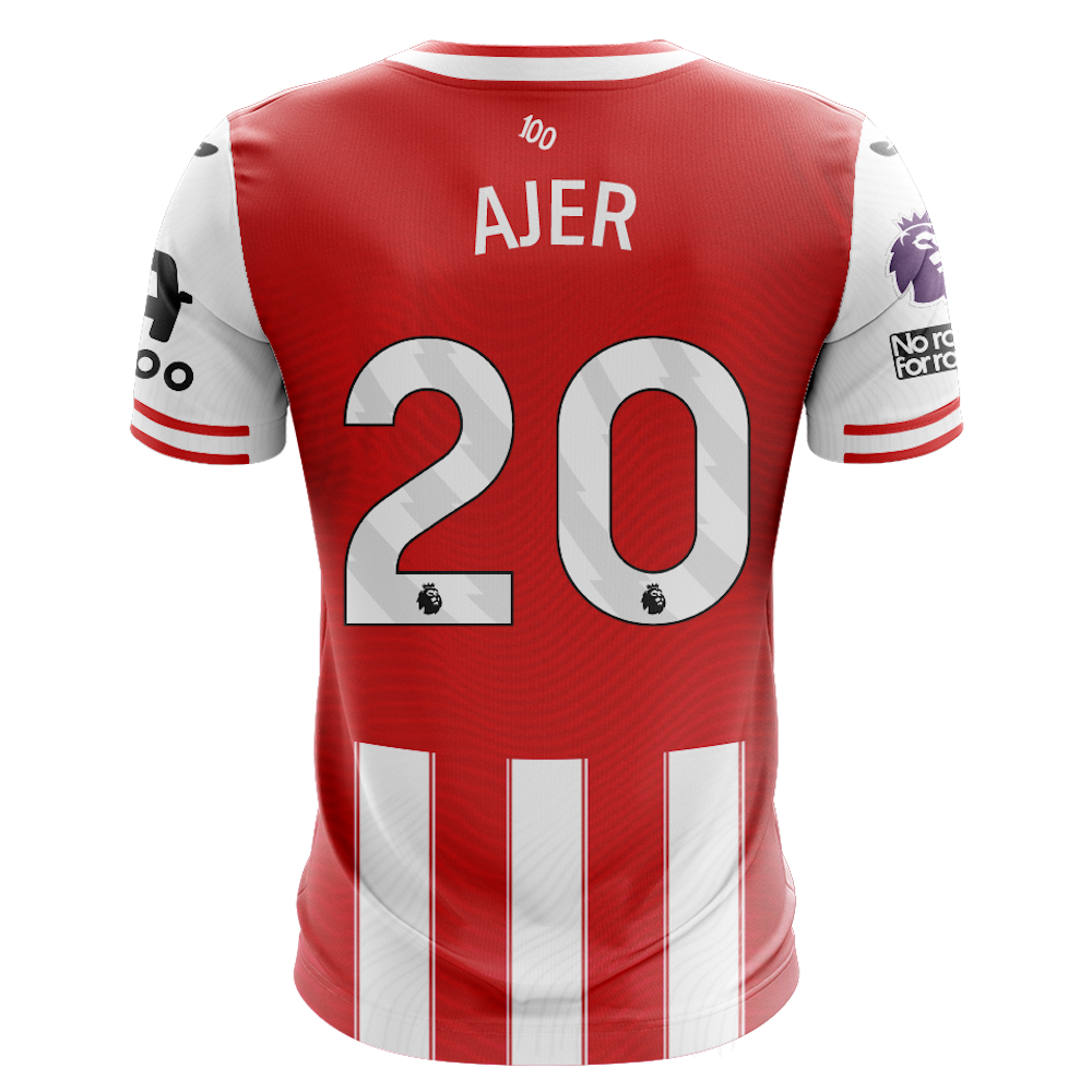 Kristoffer Vassbakk Ajer | Brentford - Leeds United | MatchWornShirt