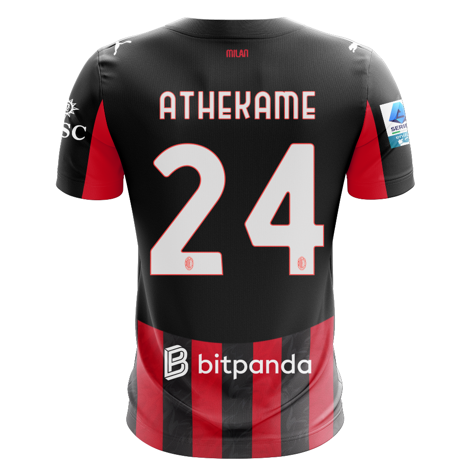Zachary Athekame | Como 1907 - AC Milan | MatchWornShirt