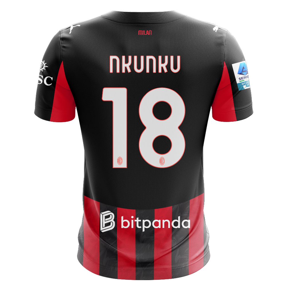 Christopher Nkunku | AC Milan - US Lecce | MatchWornShirt