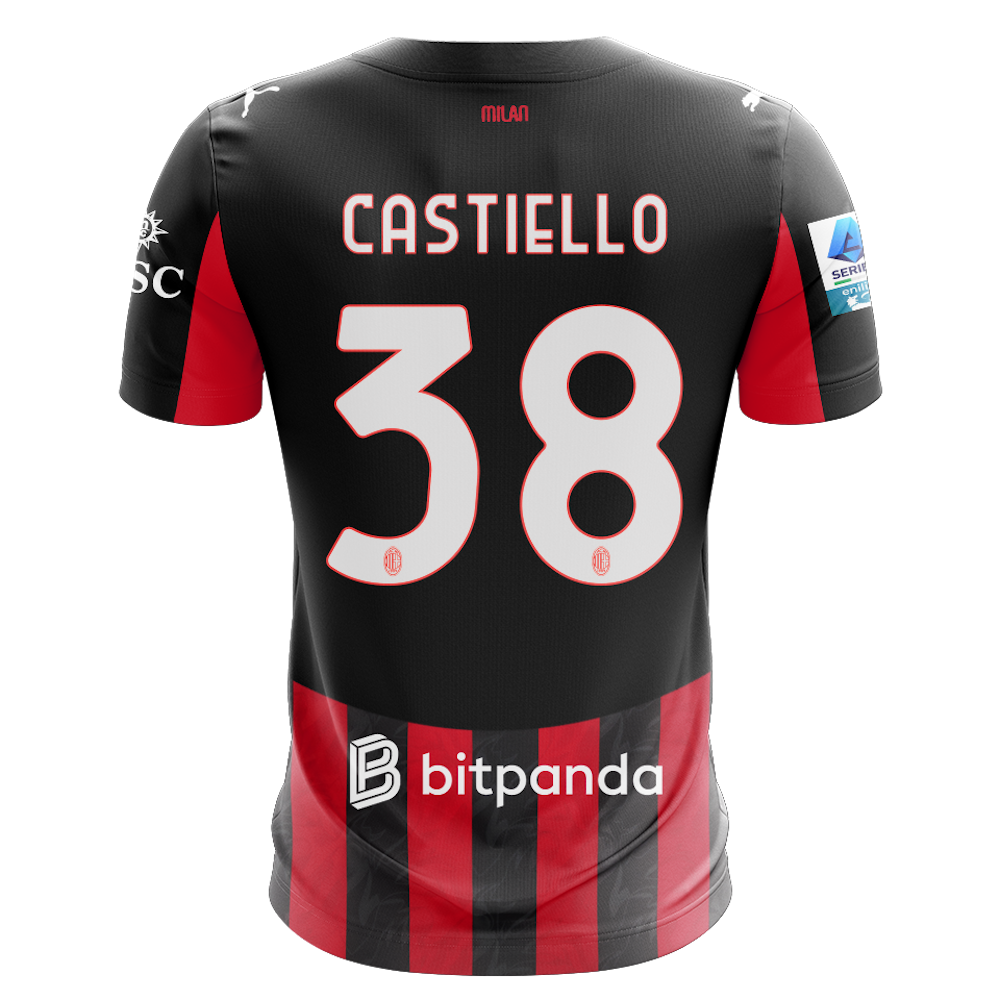 Alex Castiello | AC Milan - Genoa CFC | MatchWornShirt