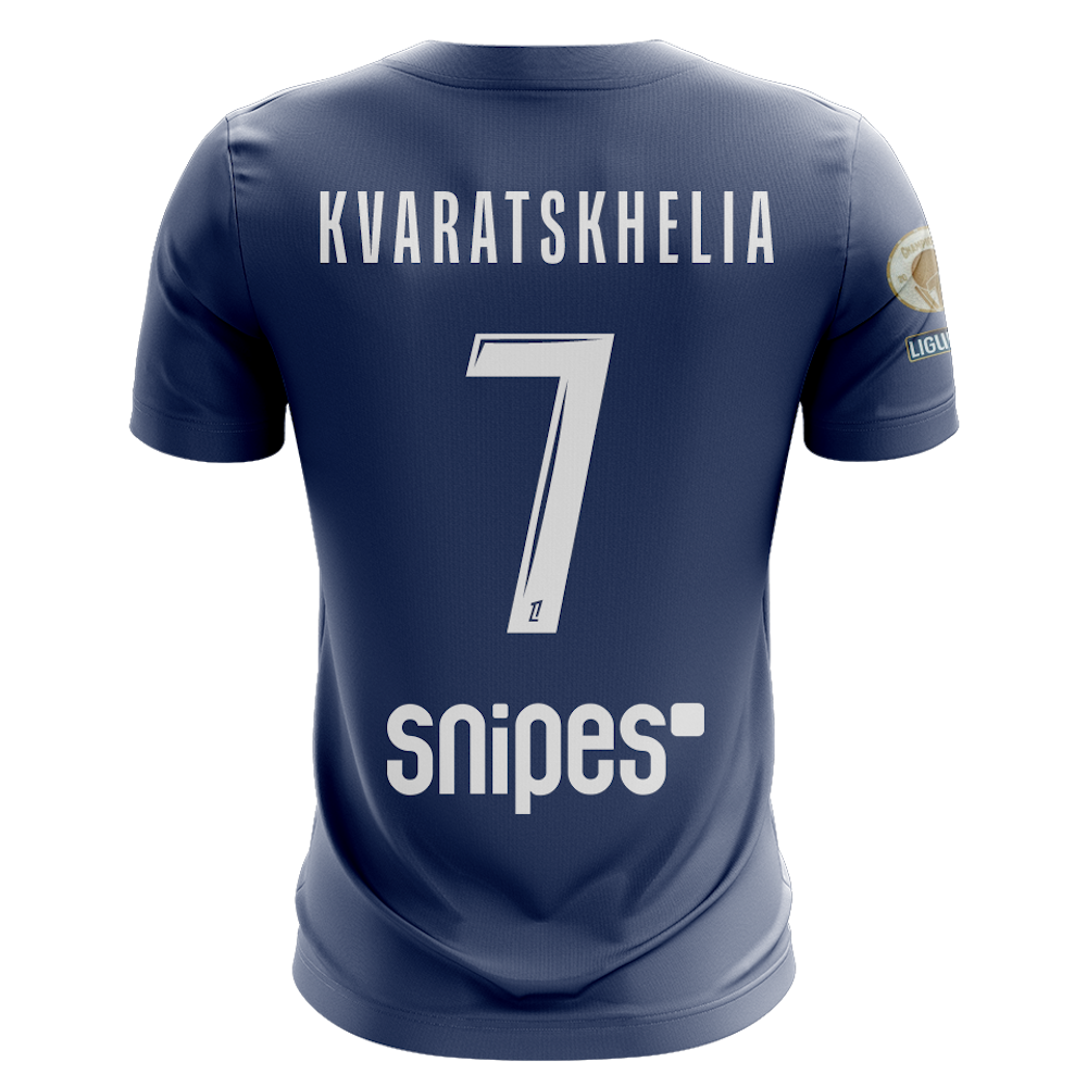 Khvicha Kvaratskhelia | AJ Auxerre - Paris Saint-Germain | MatchWornShirt
