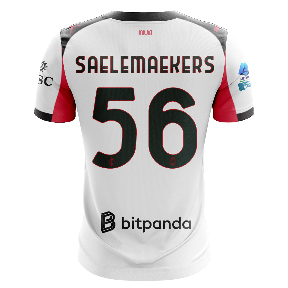 Alexis Saelemaekers | AS Roma - AC Milan | MatchWornShirt