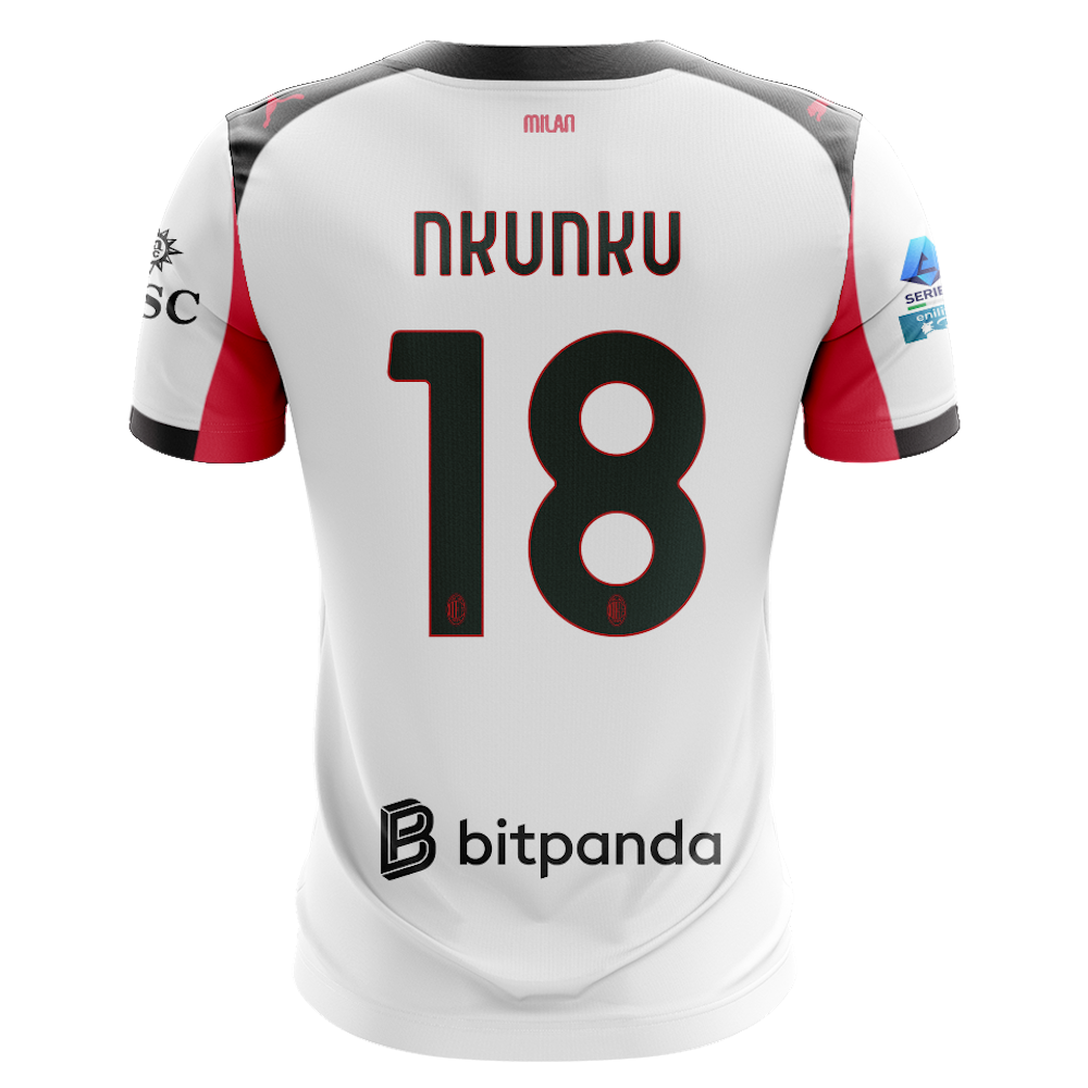 Christopher Nkunku | AS Roma - AC Milan | MatchWornShirt