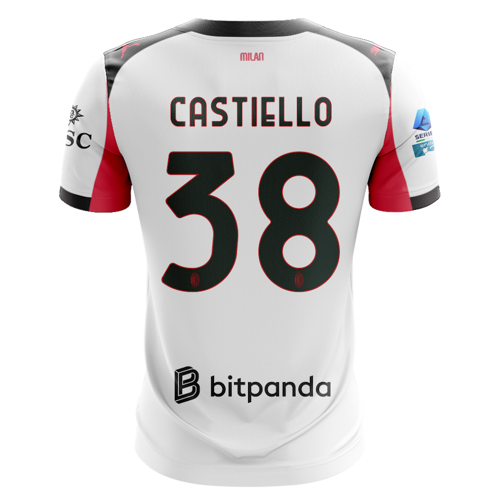 Alex Castiello | Cagliari Calcio - AC Milan | MatchWornShirt
