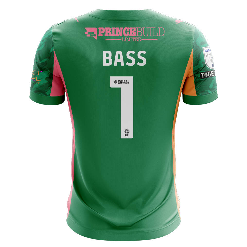Alex Bass | Wycombe Wanderers - Peterborough United | MatchWornShirt