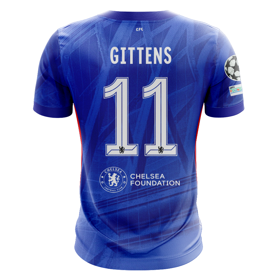 Jamie Gittens | Chelsea - Paphos | MatchWornShirt