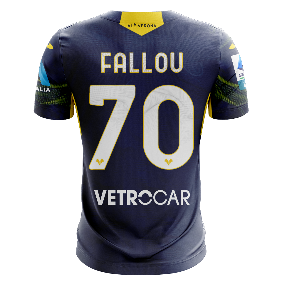Fallou Cham | Hellas Verona FC - Lazio | MatchWornShirt