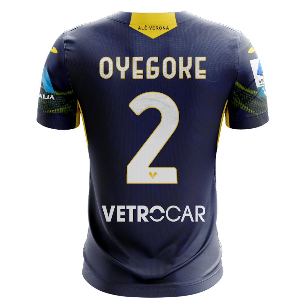 Daniel Oyegoke | Hellas Verona FC - Lazio | MatchWornShirt