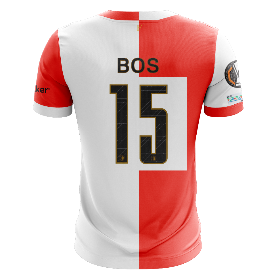 Jordan Bos | Feyenoord - Sturm Graz | MatchWornShirt
