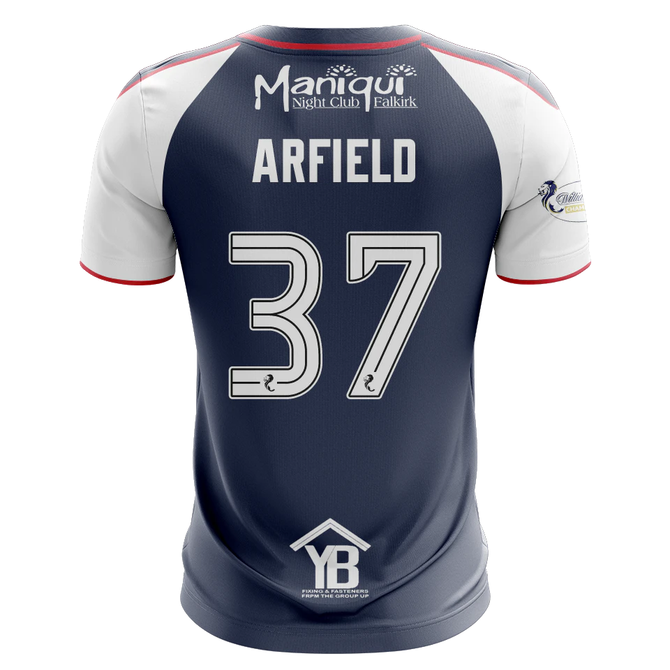 Scott Arfield | Falkirk - Livingston | MatchWornShirt