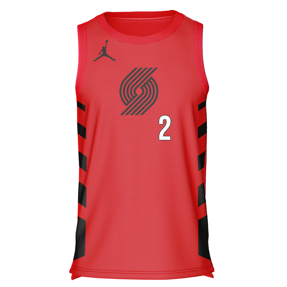 Caleb Love | Portland Trail Blazers - Houston Rockets | MatchWornShirt