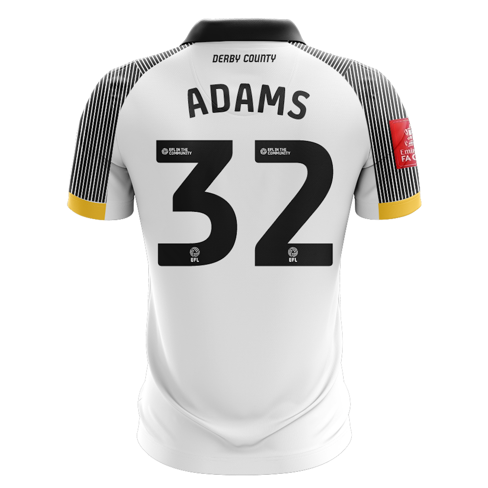 Ebou Adams | Derby County - Leeds United | MatchWornShirt