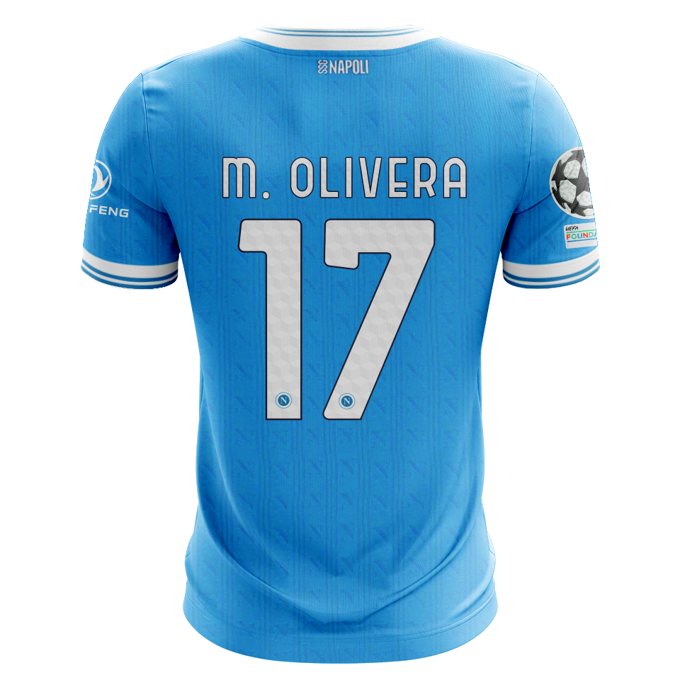 Mathías Olivera | Napoli - Chelsea | MatchWornShirt