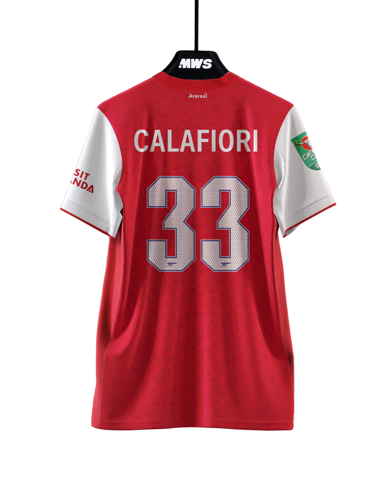 Riccardo Calafiori | Arsenal - Manchester City | MatchWornShirt