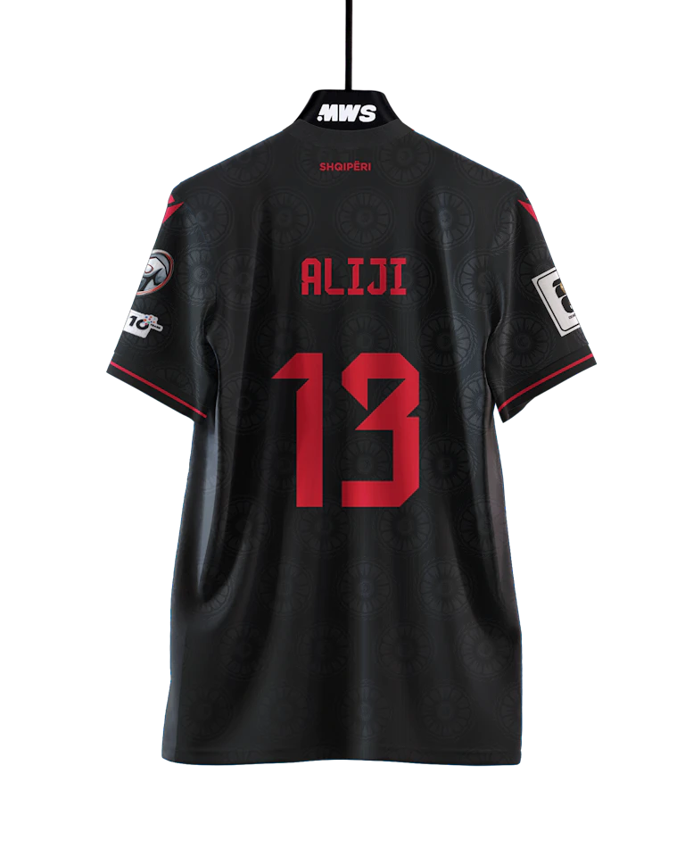 Naser Aliji | Poland - Albania | MatchWornShirt