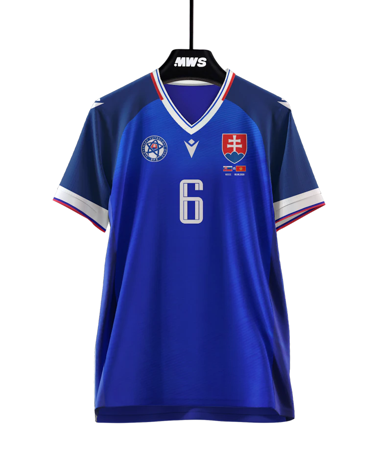 Peter Pokorny | Slovakia - Montenegro | MatchWornShirt