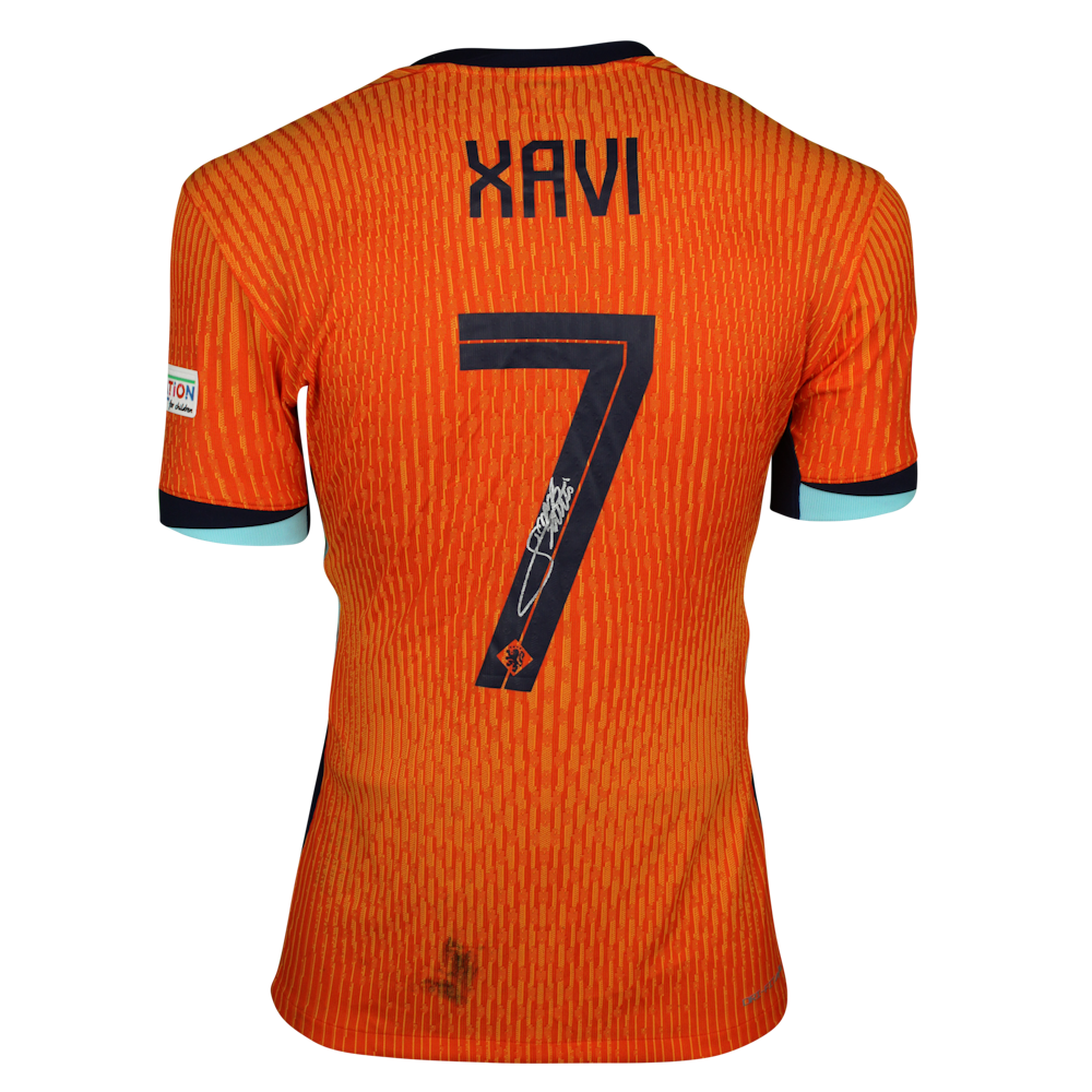 Xavi Simons | Netherlands - England | MatchWornShirt