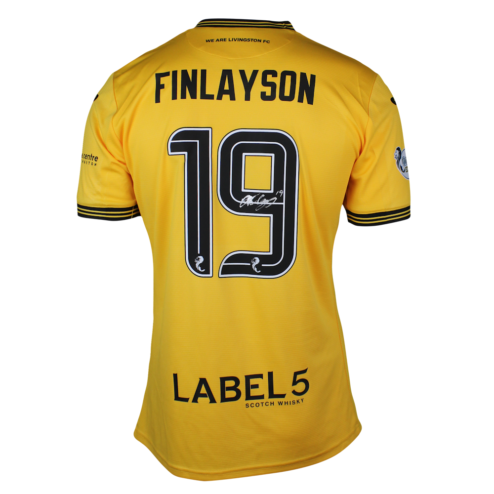 Daniel Finlayson | Livingston - Greenock Morton | MatchWornShirt