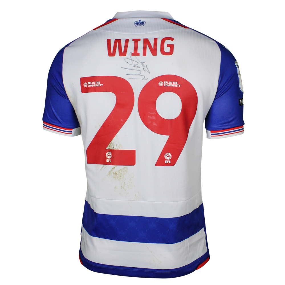 Lewis Wing | Reading - Crawley Town | MatchWornShirt