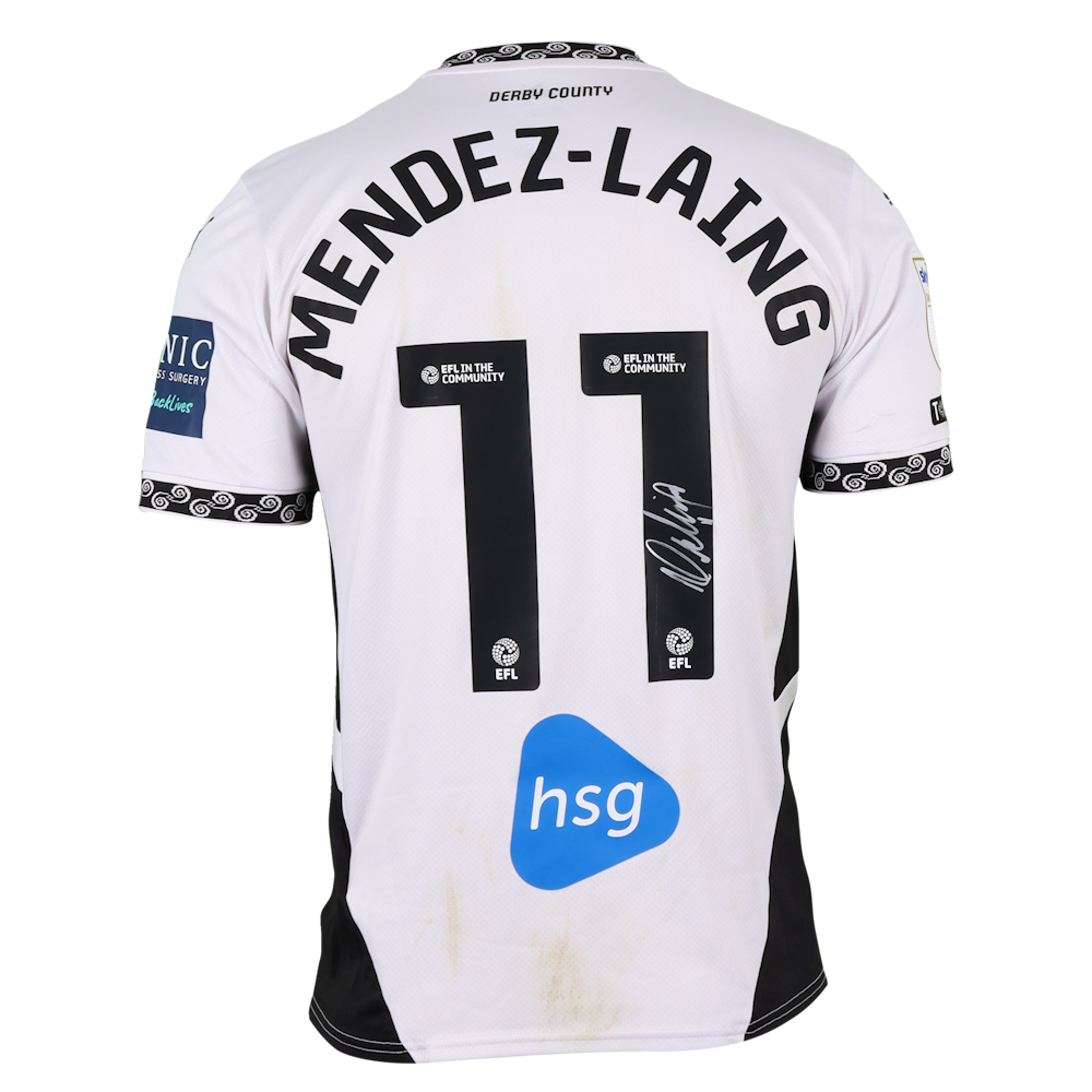 Nathaniel Mendez-Laing | Derby County - Plymouth Argyle | MatchWornShirt
