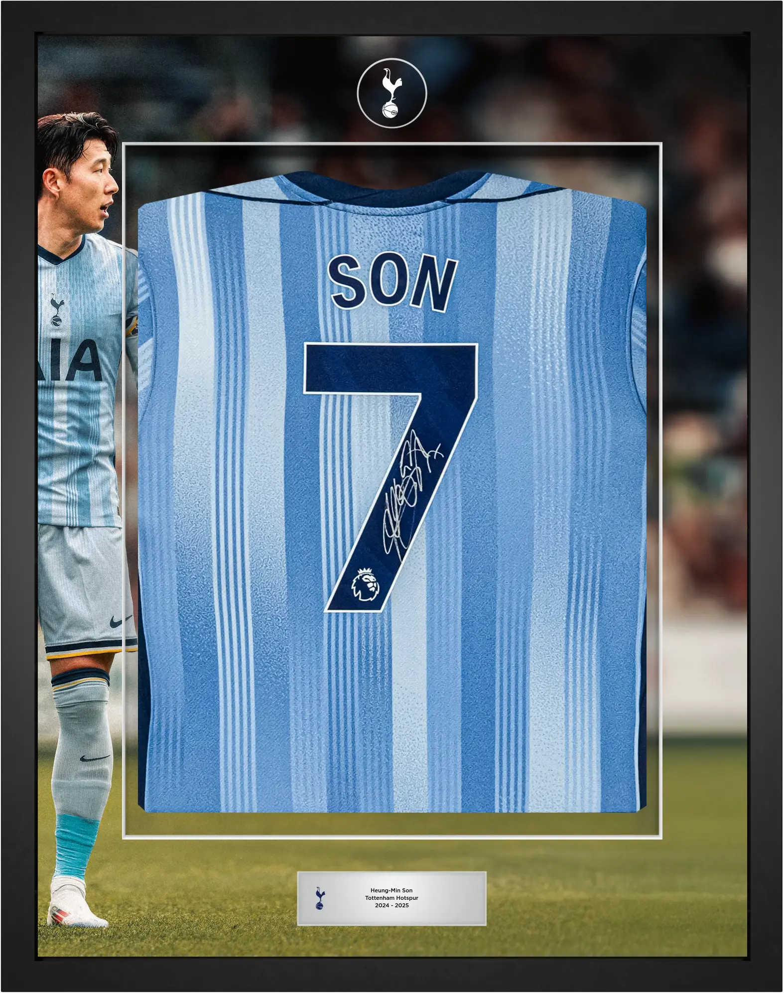 Heung-Min Son Signed Framed Away Shirt 2024/25 Premium | Frame The Game