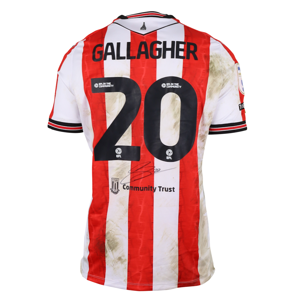 Sam Gallagher | Stoke City - Plymouth Argyle | MatchWornShirt