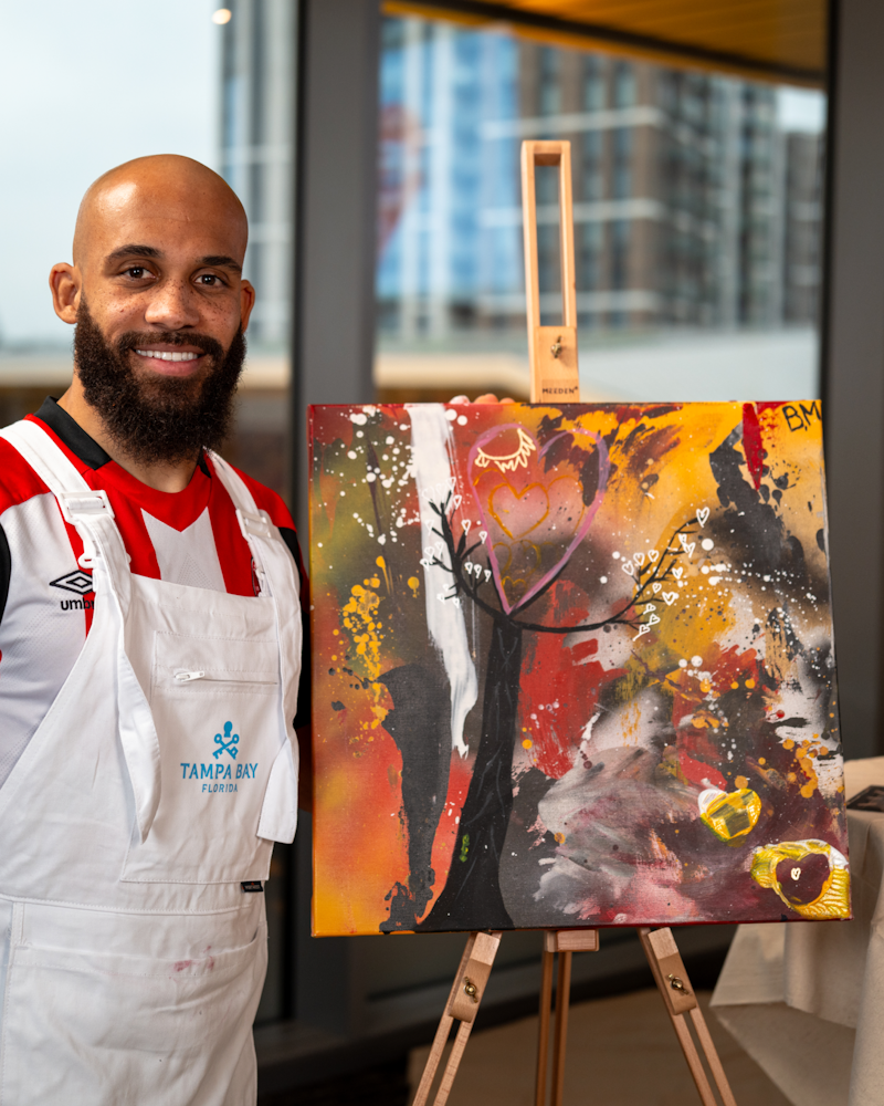 Bryan Mbeumo x Dylan Perry Painting | MatchWornShirt