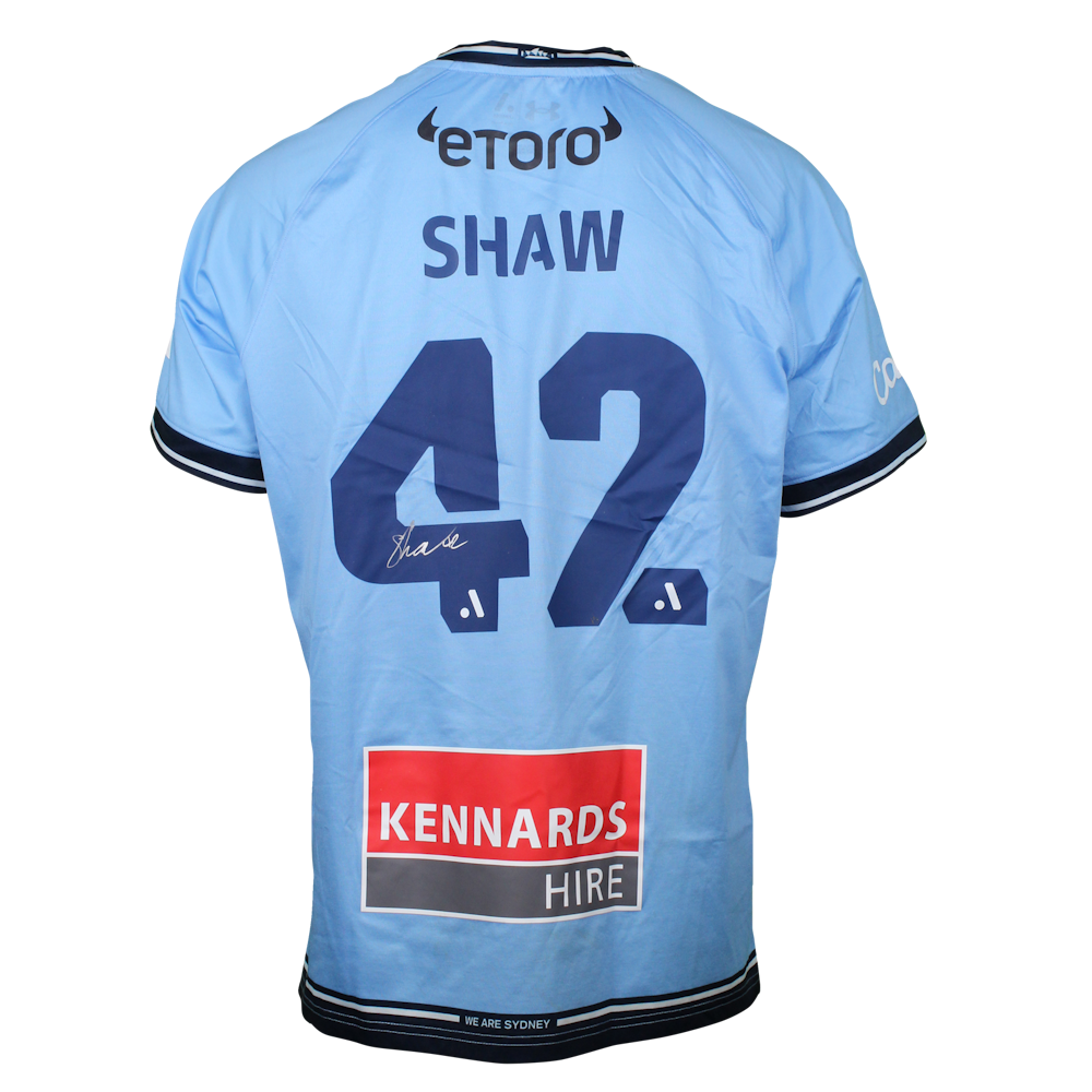 Kyle Reilly Shaw | Sydney FC - Western Sydney Wanderers | MatchWornShirt