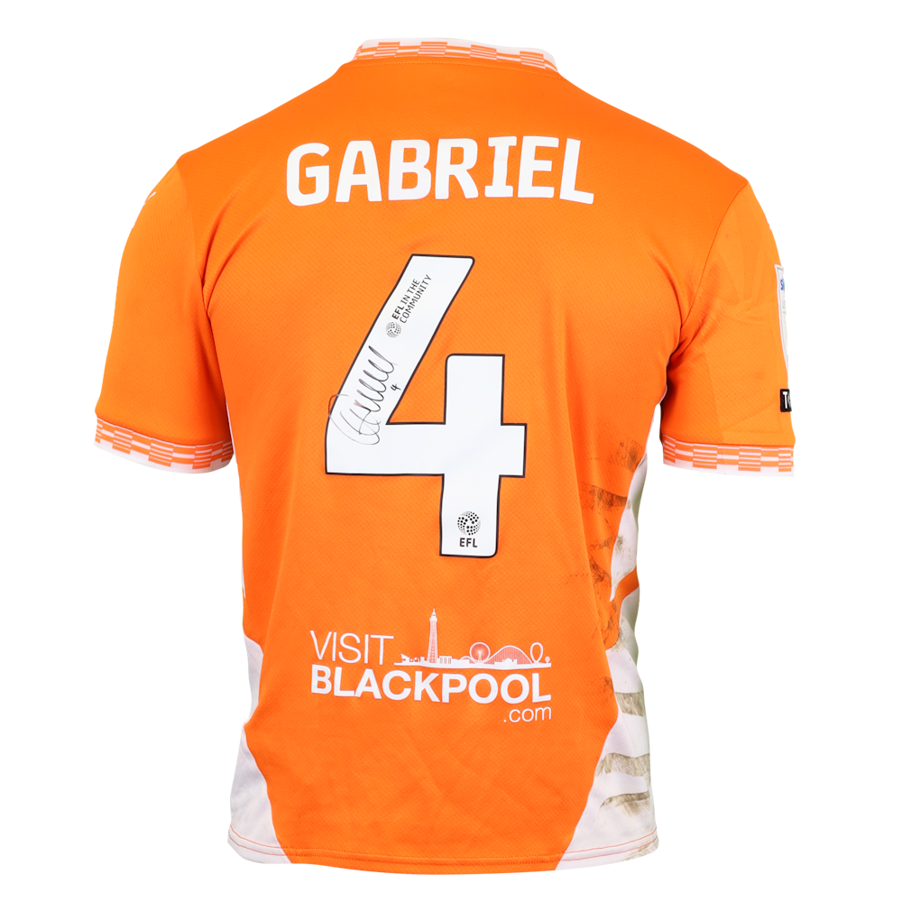 Jordan Gabriel | Blackpool - Crawley Town | MatchWornShirt