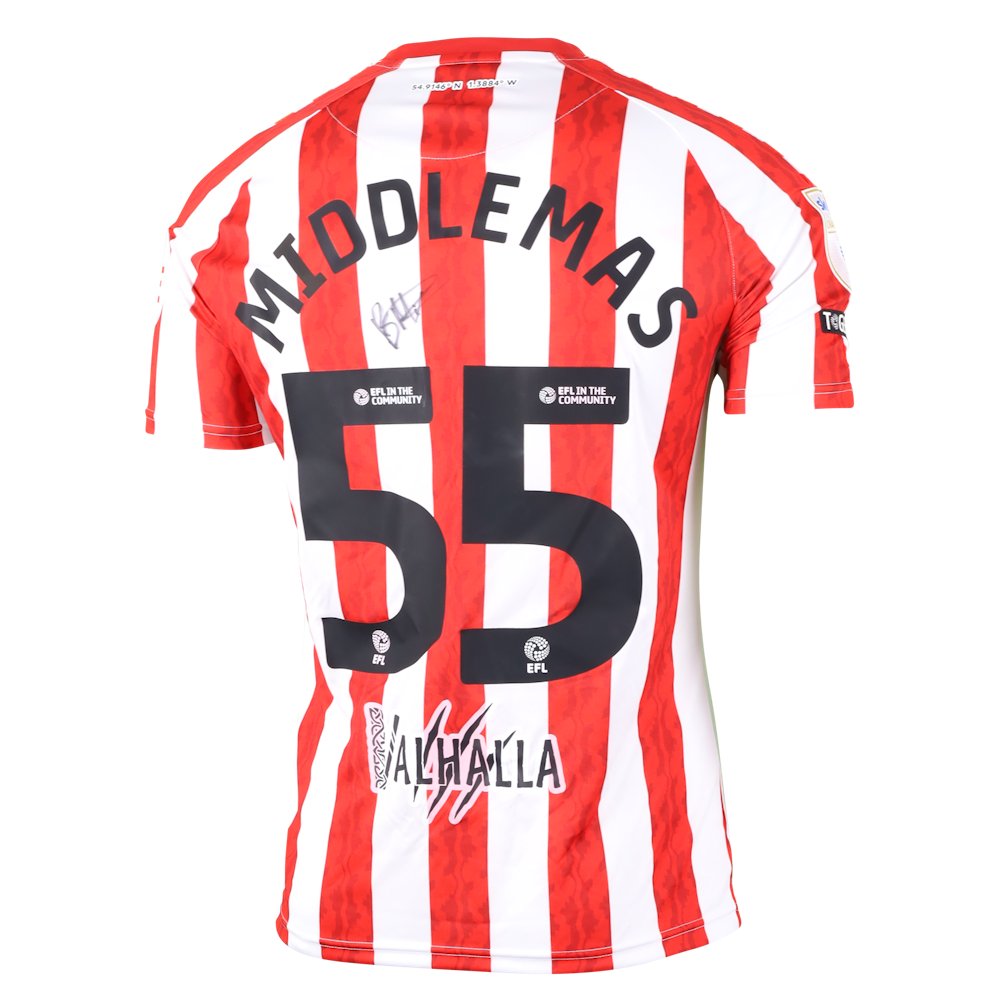 Ben Middlemas | Sunderland - Millwall | MatchWornShirt