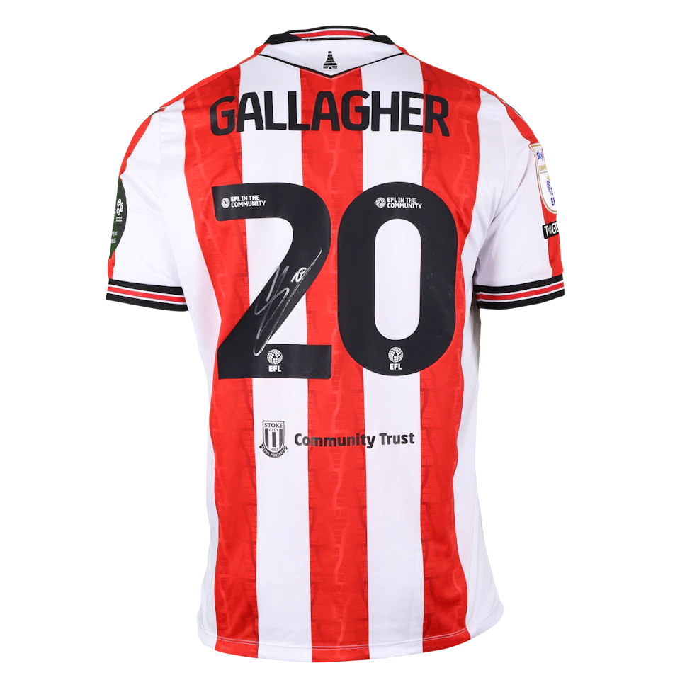 Sam Gallagher | Stoke City - Queens Park Rangers | MatchWornShirt