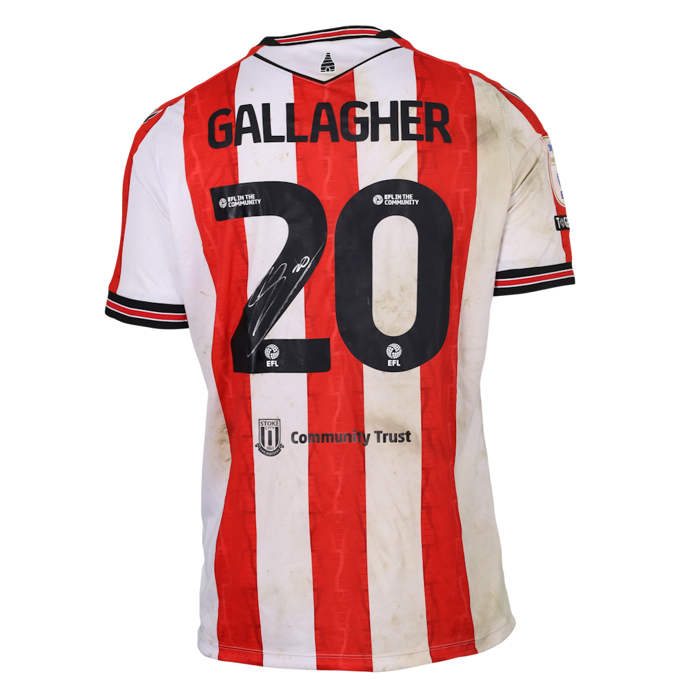 Sam Gallagher | Stoke City - Sheffield Wednesday | MatchWornShirt