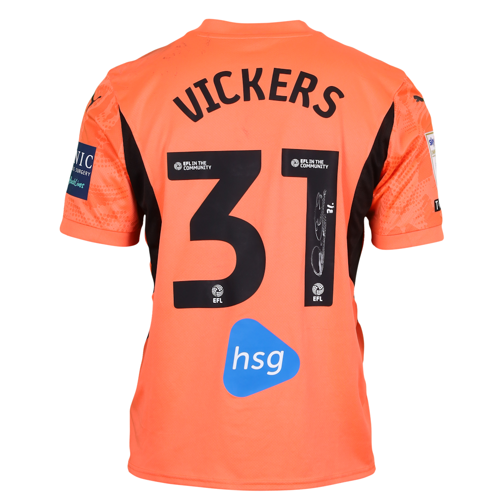 Josh Vickers | Hull City - Derby County | MatchWornShirt