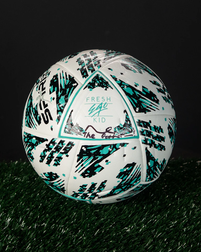 Luton x Fresh Ego Kid Signed Ball | MatchWornShirt