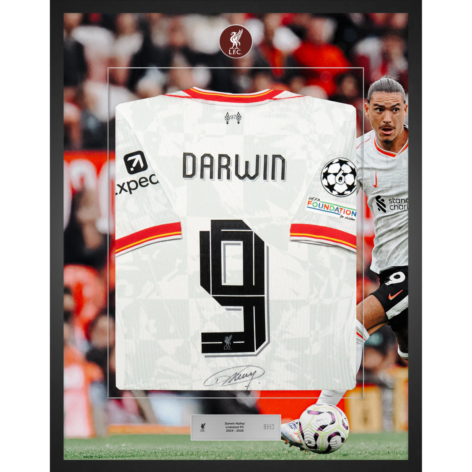 Limited Edition Framed Darwin Nunez Shirt | Liverpool FC