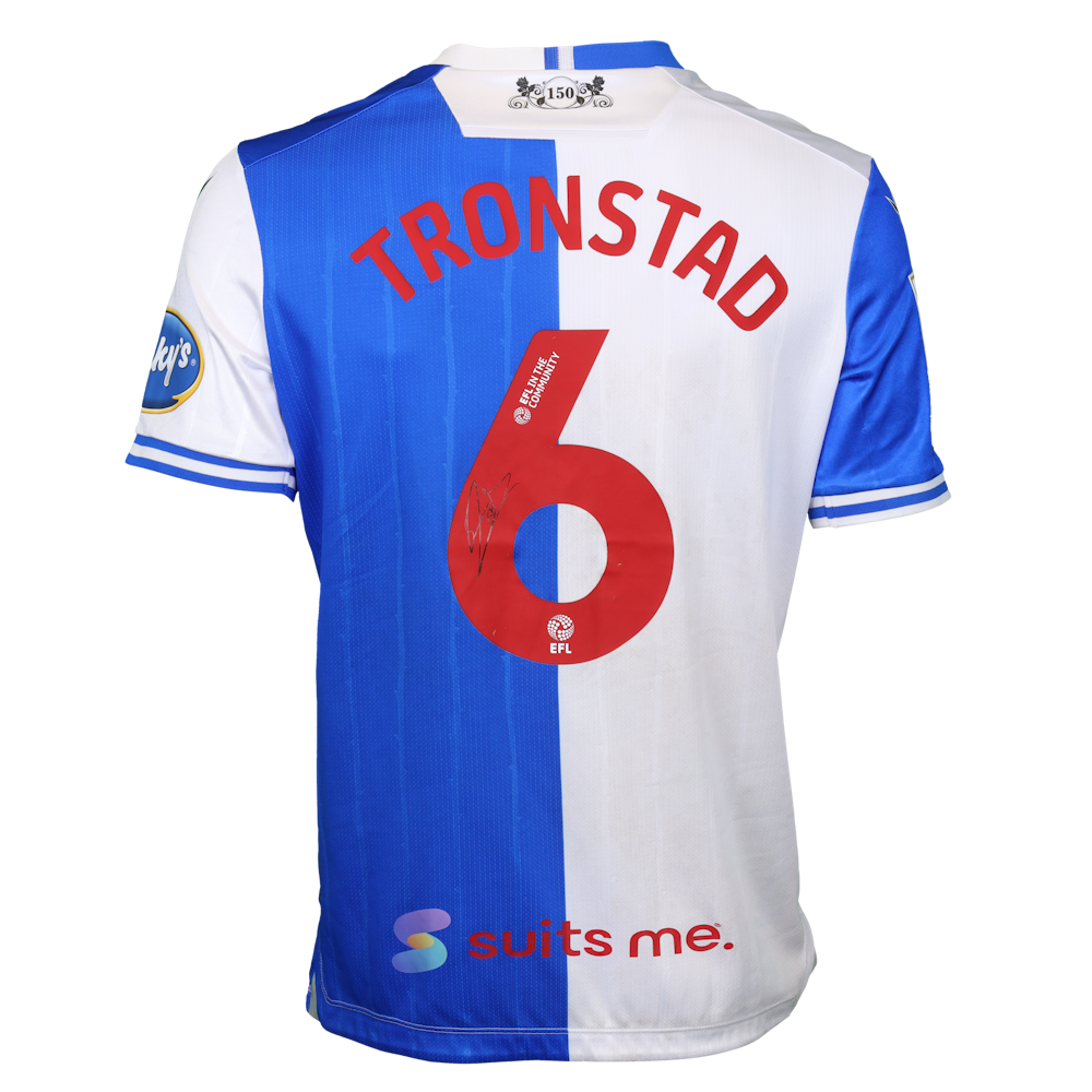 Sondre Tronstad | Blackburn Rovers - Ipswich Town | MatchWornShirt