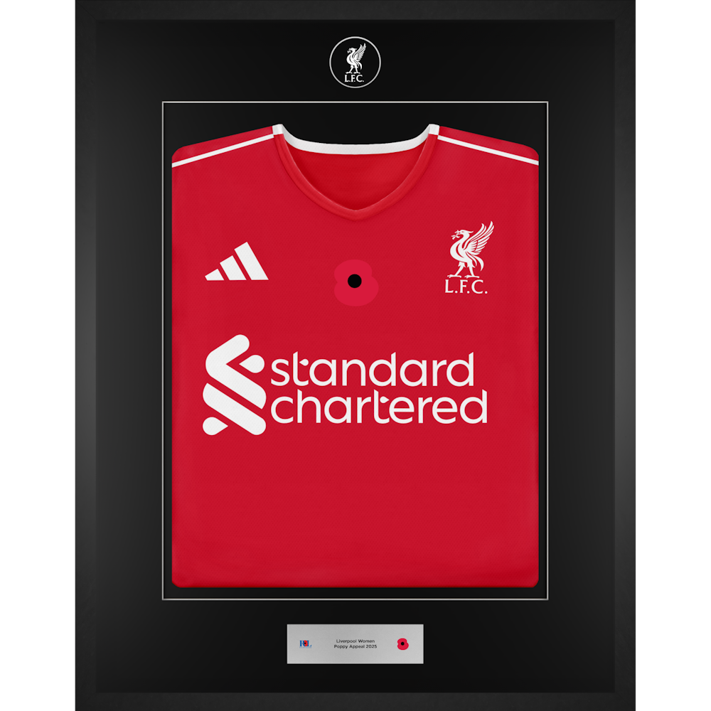Limited Edition Poppy Frame | Liverpool Women | MatchWornShirt