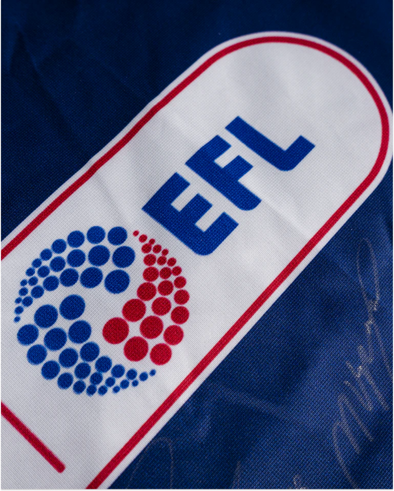 ‘We Stepped Up’ EFL winners pitch Flag | MatchWornShirt