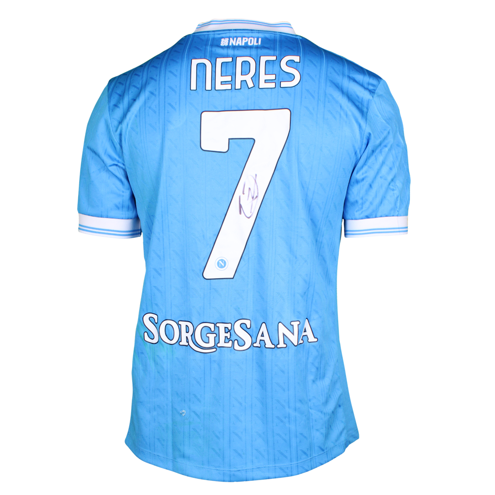 David Neres | AS Roma - Napoli | MatchWornShirt