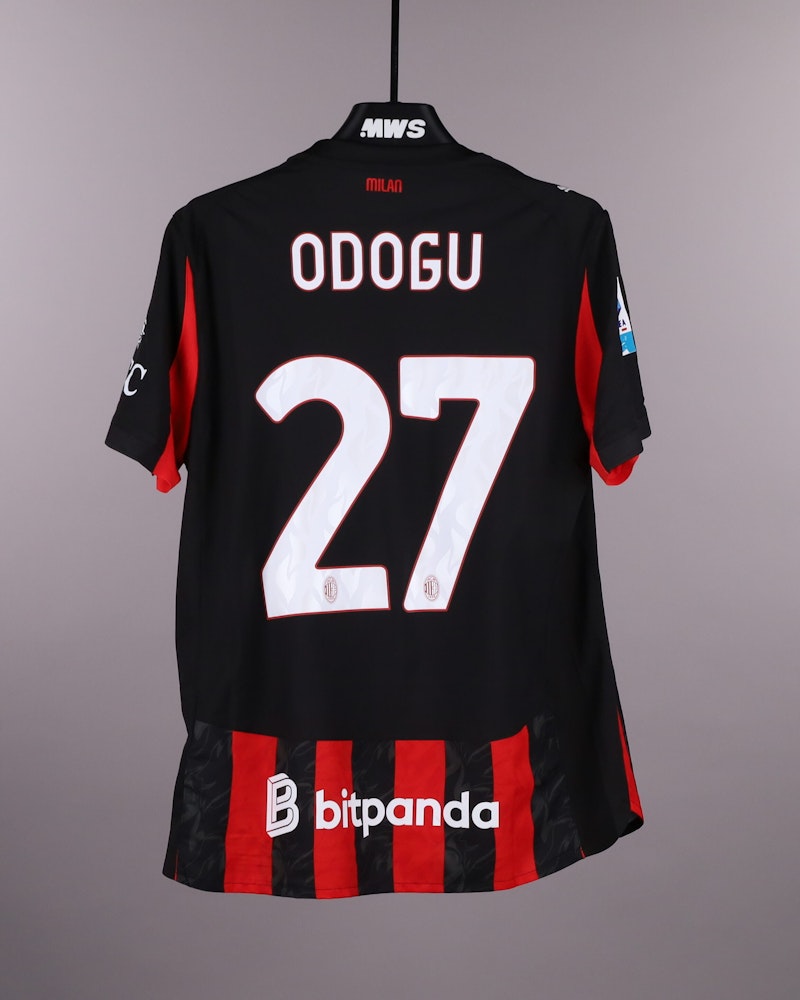 David Uyoyo Odogu | AC Milan - Sassuolo | MatchWornShirt