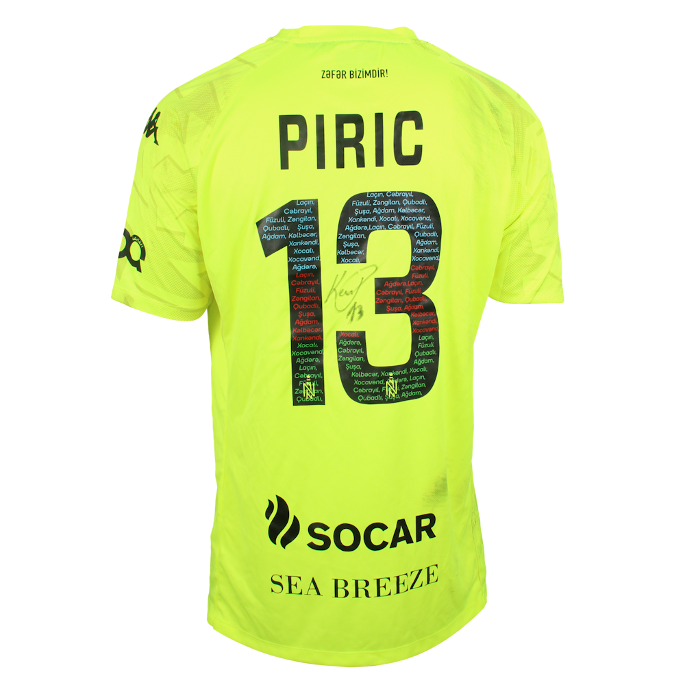 Kenan Pirić | Qarabağ FK - Neftçi PFK | MatchWornShirt