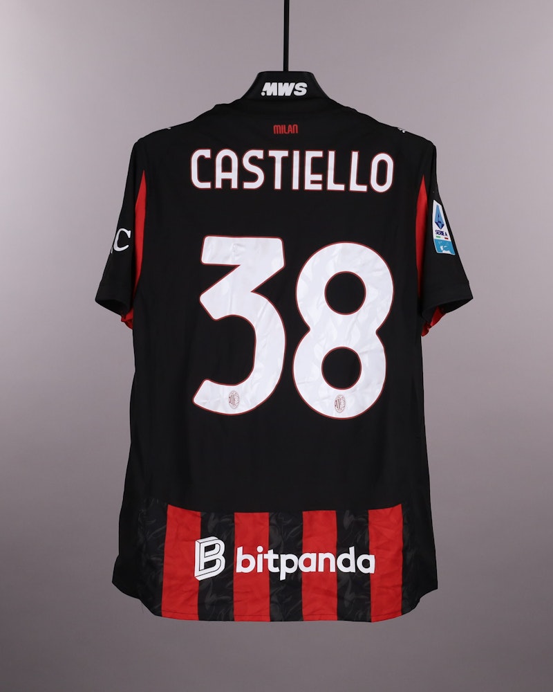 Alex Castiello | AC Milan | AC Milan - Genoa CFC | MatchWornShirt