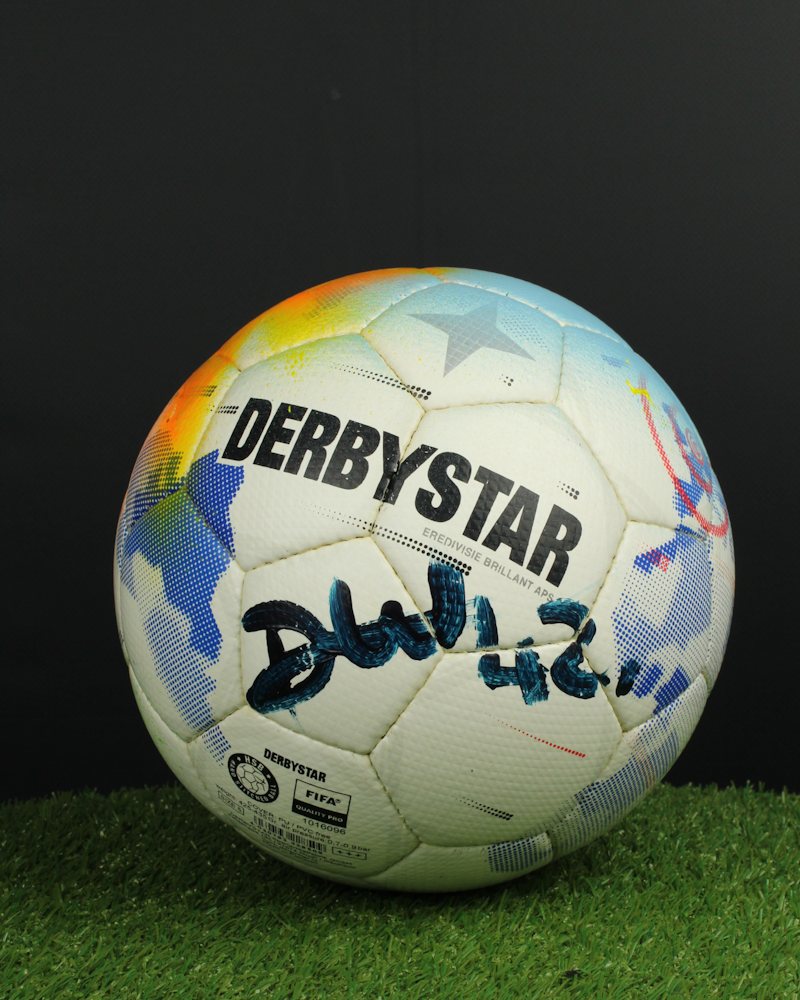 Custom made football by players | MatchWornShirt
