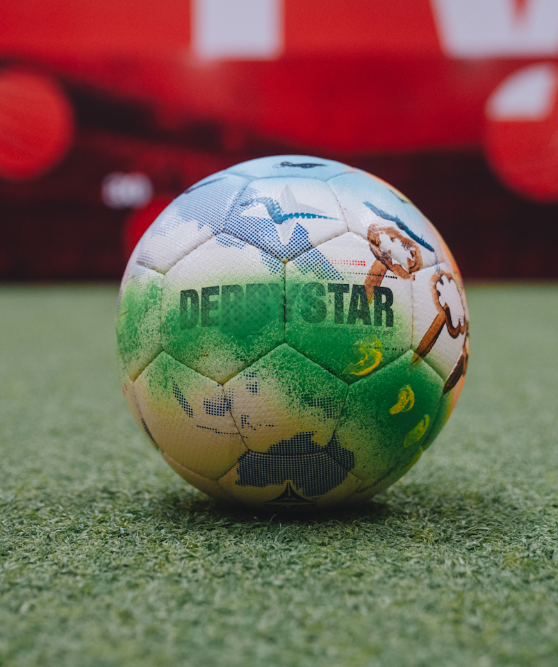 Custom made football by players | MatchWornShirt