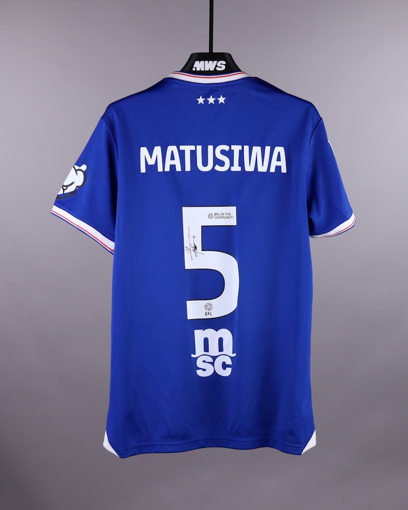 Azor Matusiwa | Ipswich Town - Swansea City | MatchWornShirt